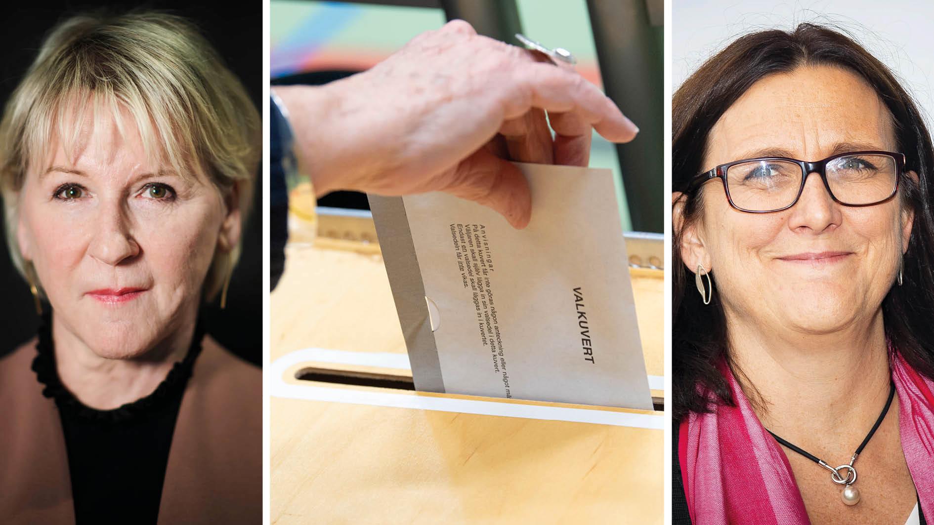 Wallström, Malmström: Låt inte populister vinna, rösta i EU-valet Wallström, Malmström: Låt inte populister vinna, rösta i EU-valet
